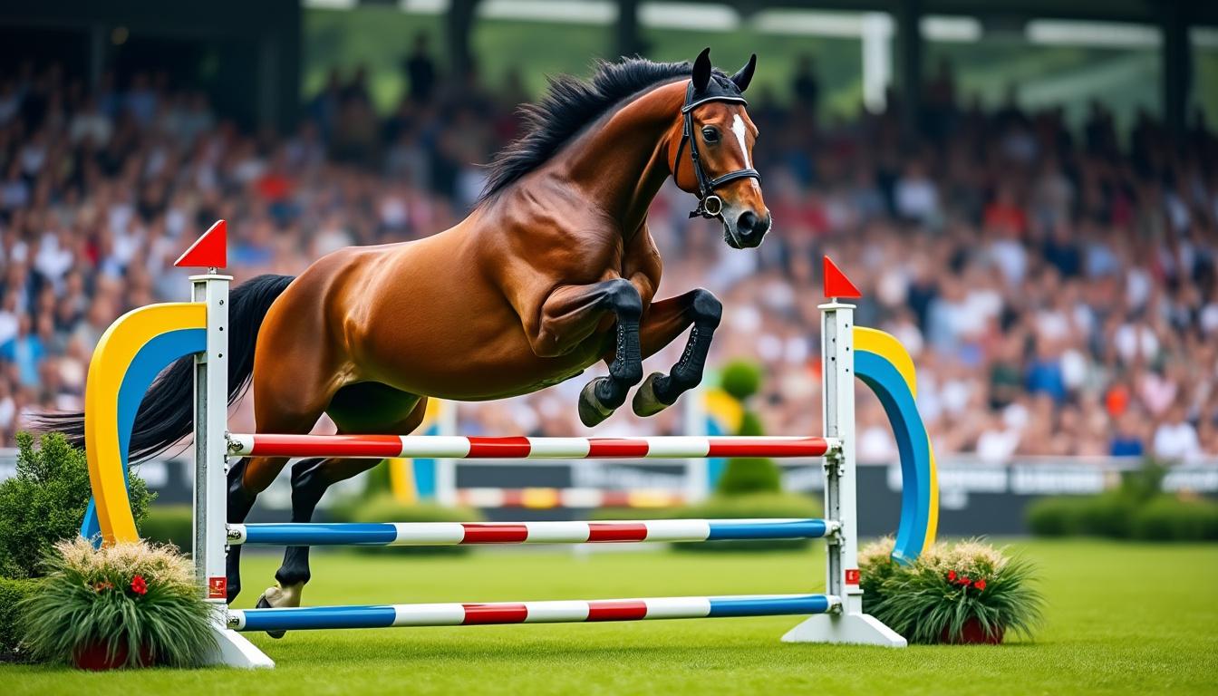 Pur-sang anglais CSO 🐎 : idéal pour le saut d’obstacles