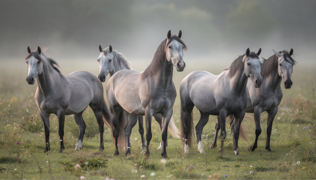 Chevaux gris souris 🐎 : Le mystère d'une robe fascinante